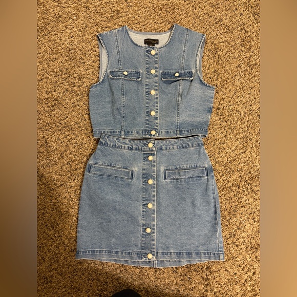 House of Harlow 1960 | Skirts | House Of Harlow Denim Set | Poshmark
